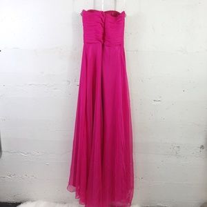 Riva Designs | Dresses | Riva Designs Fuscia Pink Beaded Chiffon Prom ...
